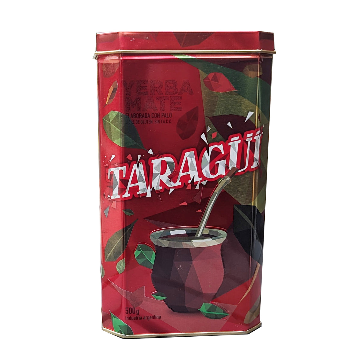 TARAGUI Tin with spout and 500g of Yerba Mate (Taragui en Lata con Pic ...
