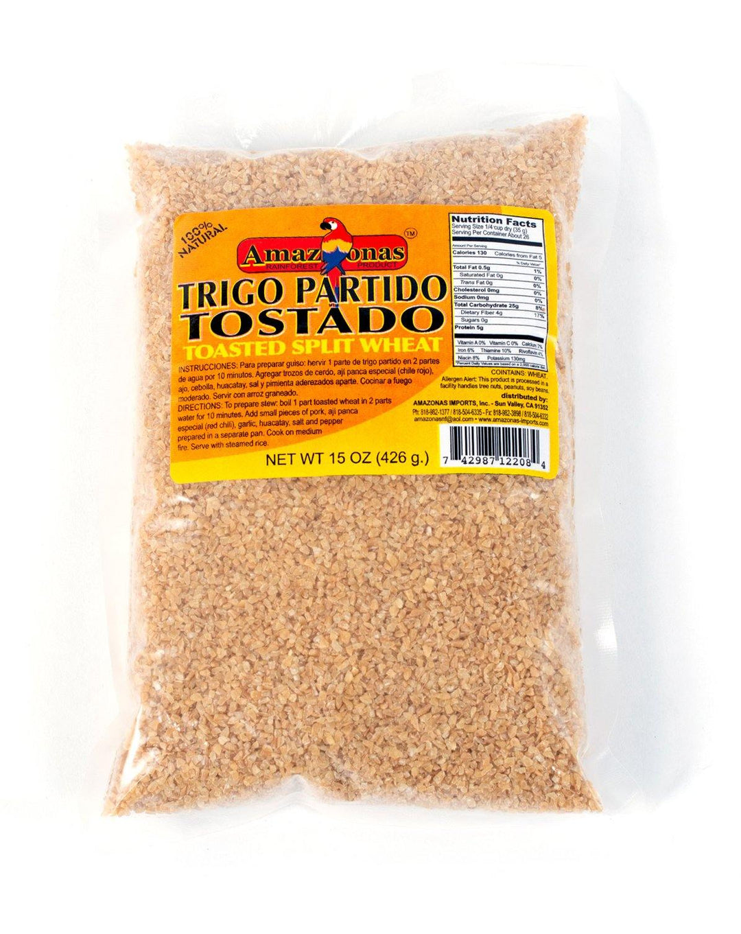 Amazonas Toasted Split Wheat – Amazonas Foods Online